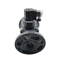 China 1-1/2'' Port Size UPVC-40 Alkali Fluid Light Oil Valve 40mm Orifice Size  2-Way NC 220VAC 24VDC for sale