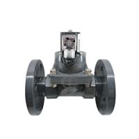 China 1-1/2'' Port Size UPVC-40 Alkali Fluid Light Oil Valve 40mm Orifice Size  2-Way NC 220VAC 24VDC for sale