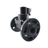 China CPVC-25 2 Way NC Port Size 1'' Water Valve 25mm Orifice Size Suitable for Alkali Gas and Liquid for sale