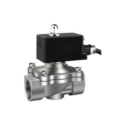China 2S040-10 Stainless Steel 2/2 Way NC Pneumatic Solenoid Valve Orifice Size 4mm 3/8 Inch Port Size  0 To 1 Mpa for sale