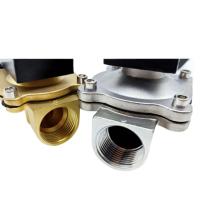 China 2S350-35 Explosion Proof Pneumatic Solenoid Valve Stainless Steel 35mm Orifice Size and Port Size 1-1/4''  NBR Seal for sale