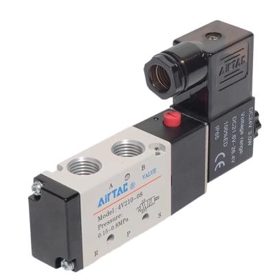 China 4V310-08 Industrial Grade 5/2 Way Valve G1/4 Port 1.4 Cv 1.2MPa Proof Pressure for Automotive Pneumatic Systems AirTAC for sale