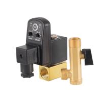 China OPT-A-AC220  φ4mm Orifice Size 1/2'' Port Size Electronic Timed Auto Drain Valve FKM Seal pilot operated for sale