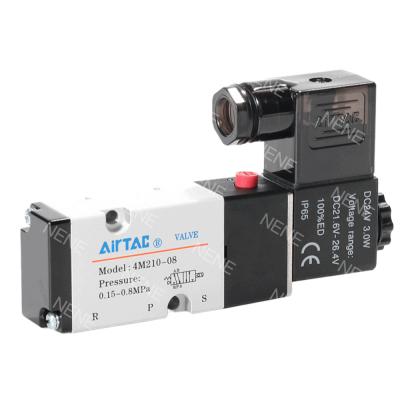 China Industrial Grade 4M310-08 Pneumatic Valve G1/4 Port 1.4 Cv 1.2MPa Proof Pressure Manufactured by AIRTAC for Automation for sale