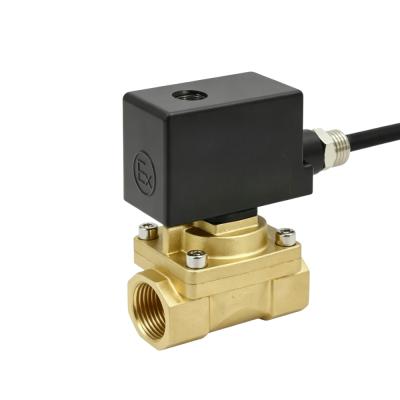 China Port Size 1'' PU220A-08 Assisted Lift Diaphragm Explosion-proof Solenoid Valve 25.0mm Orifice Size 2 Way NC for sale