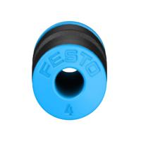 China Festo QS-4 Push in Fitting 4mm Tube OD Straight Connector for Pneumatic Automation Systems 153031 for sale