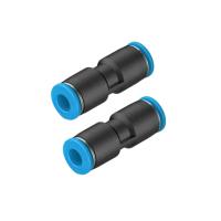 China Festo QS-4 Push in Fitting 4mm Tube OD Straight Connector for Pneumatic Automation Systems 153031 for sale