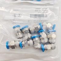China 190644 R1/4 Festo QS-1-4-4 Push in Tube Fitting Male Thread 4mm OD Connector for Precision Automation for sale