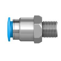 China 153003 Festo QS-1-4-6 Pneumatic Quick Fitting R1/4 Thread 6mm Push in Connector for Packaging Lines Pneumatic Connections for sale