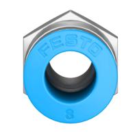 China 153003 Festo QS-1-4-6 Pneumatic Quick Fitting R1/4 Thread 6mm Push in Connector for Packaging Lines Pneumatic Connections for sale