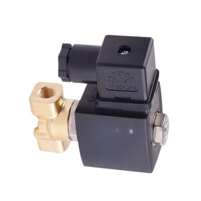 China VXD22-B B-Sub-Base Brass 2-Way NO Pneumatic Solenoid Valve Orifice Size 1mm To 4mm DC12V Coil Voltages NBR Seal for sale