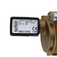 China 00270131 DC24V 8W Brass Diaphragm Solenoid Valve Bürkert Type 6281 2/2 NC, G1 1/4, 40 Orifice NBR Seal, 0.2-16bar Pressure, Medium Temp -10~80℃ for sale