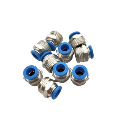 China QS series pneumatic fittings Festo QS-G1-8-4 Push in Fitting G1/8 Male Thread 4mm Tube Connector with Sealing Ring for Leak Free Operation for sale
