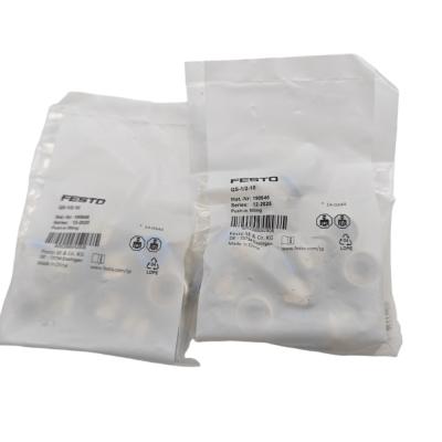 China R1/2 Thread Festo QS-1-2-12 Pneumatic Push In Fitting 12mm Tube Coupling For Distribution Manifolds Pneumatic Connector for sale