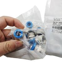 China R1/2 Thread Festo QS-1-2-12 Pneumatic Push In Fitting 12mm Tube Coupling For Distribution Manifolds Pneumatic Connector for sale