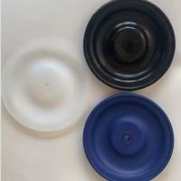 China QBY3-15 PU Blue Santoprene, Black NBR, FEP, White PTFE Outer Diameter 125mm To 130mm Wear & Oil Resistant Pump Diaphragm for sale