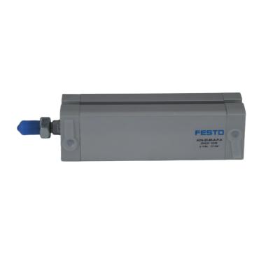 China FESTO Double Acting Piston Pneumatic Cylinder ADN Series ADN-16-5/10/15/20/25/30/40/50-I/A-P-A 16mm Bore Compact Cylinder With Piston Rod Part No. 536226~536232 536341 Male / Female Thread for sale