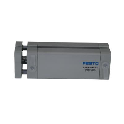 China FESTO ADNGF Series Compact Guided Cylinder ADNGF-20-5/10/15/20/25/30/40/50/60-P-A Double Acting Pneumatic Air Cylinder Part No.554220~554228 Anodised Aluminium Body Material for sale