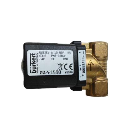 China Burkert Brass Solenoid Valve Type 6213 2/2 Way NC Servo Assisted Diaphragm Valve 00221674 00221675 00221677 00221598 00221599 00221601 Port Size G1/4 G3/8 DC24V AC24V AC220V for sale