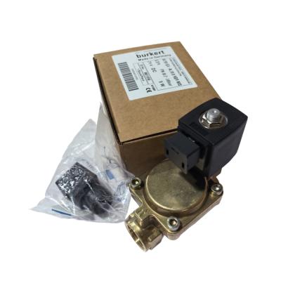 China Flow‑optimized Burkert 6281 Solenoid Valve G1 Internal Thread 2/2 NC Servo‑diaphragm Design 20mm Orifice Brass Body NBR Seal 00221853 00221854 00221855 for sale