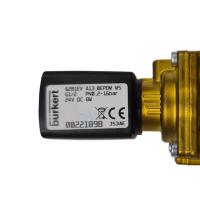 China Burkert 6281 FKM Seal Material Solenoid Valve 00221880 00221881 00221882 G1 Internal Thread 20mm Orifice 2/2 NC Brass Housing for sale