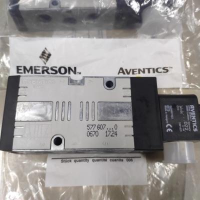 China Industrial Automation 5/3 Pneumatic Spool Valve AVENTICS 5777775280 230V AC G1/4 Thread CD07 Solenoid Operated Air Control for sale