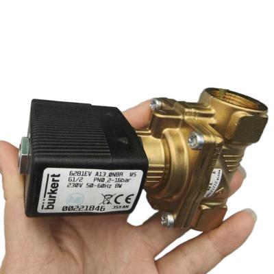 China Small Flow Solenoid Valve Fit Burkert 00322523 00322524 00322525 00322526 00322527 00322528 Brass Housing NBR Wear Resistant Seal Dual Port Size DC24V AC24V AC220V Coil for sale
