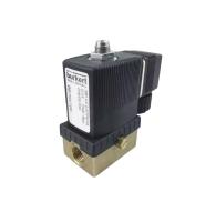 China G1 Thread Burkert 00178879 Type5281 Solenoid Valve 25mm Orifice NO 2/2 Way Brass NBR DC24V 8W 0.2-16bar for sale