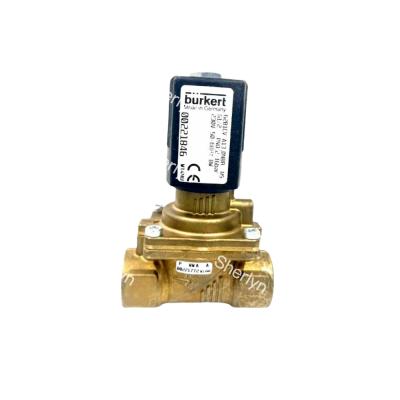 China AC24V 8W Burkert 00178878 Solenoid Valve Type 5281 G1 2/2 Way Normally Open 25mm Orifice Brass Body NBR Seal 0.2-16bar for sale