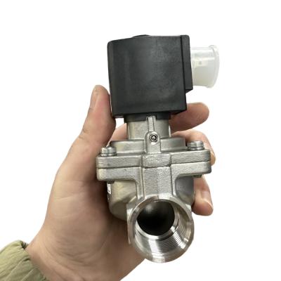 China Burkert Type 6281 High Temperature Resistant Solenoid Valve 00322535 00322536 00322537 00322538 00322539 00322540 G1/4 G3/8 Thread 2/2 Normally Closed Stainless Steel Body FKM Seal 10.0 Flow Orifice for sale
