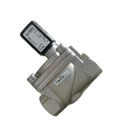 China Burkert Type 6281 Complete Series 2/2 Normally Closed Solenoid Valve Stainless Steel Body NBR Seal G1/4 G3/8 G1/2 G3/4 G1 G1 1/4 G1 1/2 G2 Thread Multiple Orifice Size 8W Coil DC24V / AC24V / AC220V for sale
