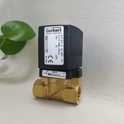 China Burkert Solenoid Valve Type 5281 Brass Body 0.2-16bar NBR Seal G1 2/2 Way Normally Open 25mm Orifice AC220V 8W 00178881 for sale