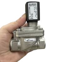 China Heavy‑duty High Temperature Process Burkert Solenoid Valve 00323986 00323987 00323988 00323989 Type 6281 2/2 NC Servo Assisted Manual Override G1 1/2 G2 Port 40.0 Flow Orifice FKM Seal for sale