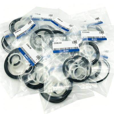 China SMC CS96-32-PS Pneumatic Cylinder Seal Repair Kit ISO15552 Standard 32mm Bore Complete Sealing Pack for CP96 Series Double Acting Air Cylinder Overhaul and Leakage Fix for sale