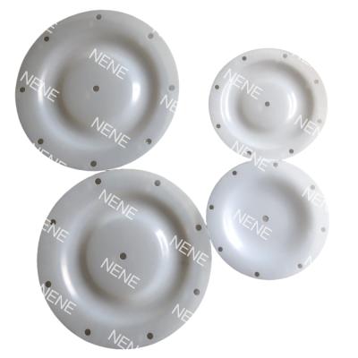 China QBY-50 Diaphragm 300MM Outer Diameter 8 Holes White Air Operated Pump Repair Diaphragm For Wastewater Delivery for sale