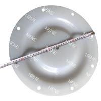 China QBY80 QBY100 Diaphragm 450MM Outer Diameter 8 Holes White Large Flow Membrane For Corrosive Liquid Pump for sale