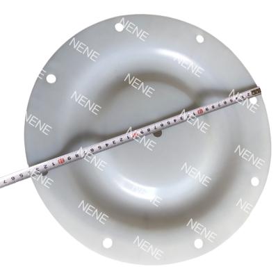 China QBY-15 Diaphragm 140MM Outer Diameter 6 Holes White F46 Wear Resistant Spare Membrane For Air Diaphragm Pump for sale