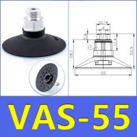 China FESTO VAS55 Pneumatic Suction Cup Heat Resistant Silicone And Oil Resistant NBR Rubber For Industrial Robot Vacuum Handling Equipment for sale