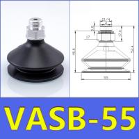 China FESTO VASB55 Robotic Vacuum Gripper Bellows Suction Cup White Silicone Black NBR Blue NBR Flexible Adaptation For Uneven Inclined Surfaces Automation Line for sale