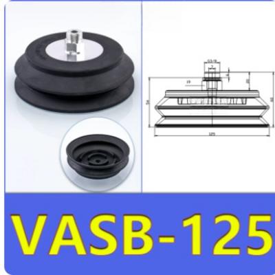 China FESTO VASB125 Pneumatic Vacuum Suction Pad 1.5 Fold Bellows Multi Material White Silicone Black Blue Nitrile Rubber For Heavy Load Automated Pick And Place Operations for sale