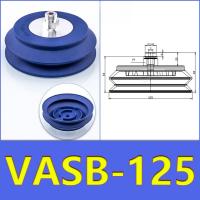 China FESTO VASB125 Pneumatic Vacuum Suction Pad 1.5 Fold Bellows Multi Material White Silicone Black Blue Nitrile Rubber For Heavy Load Automated Pick And Place Operations for sale