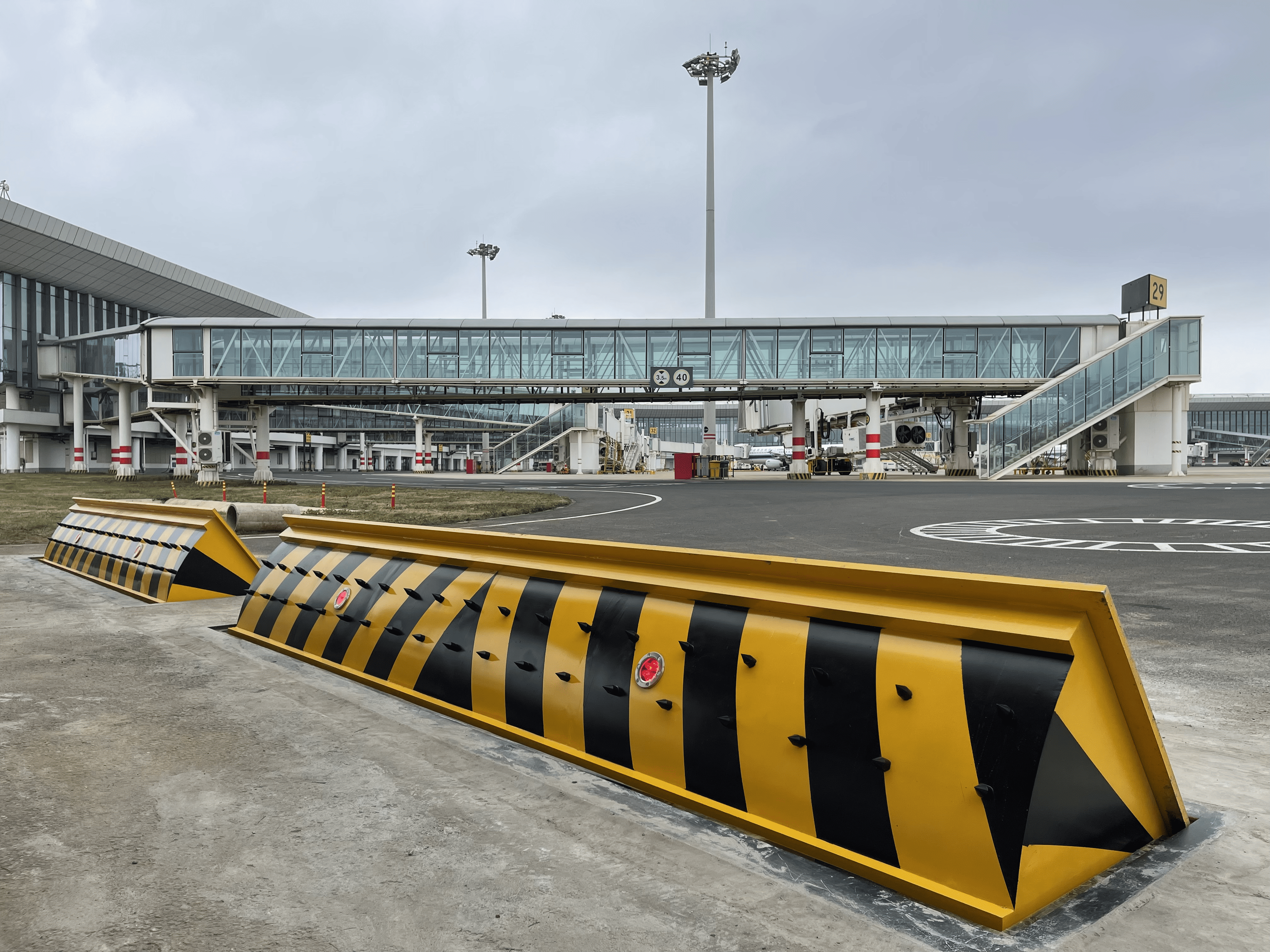 Wedge Vehicle Barrier in airport by zasp