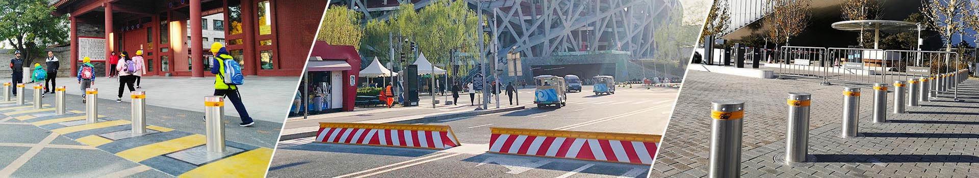 automatic bollards application in different areas