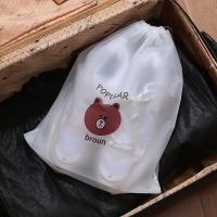 China EVA matte plastic bag, toy bear and cat binding bag, ready-made socks, drawstring bag, storage bag for sale