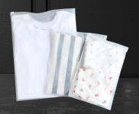 China Customized logo zipper design LDPE polyethylene plastic bag matte frosted transparent clothing, shoes and socks intaglio printed zipper seal for sale