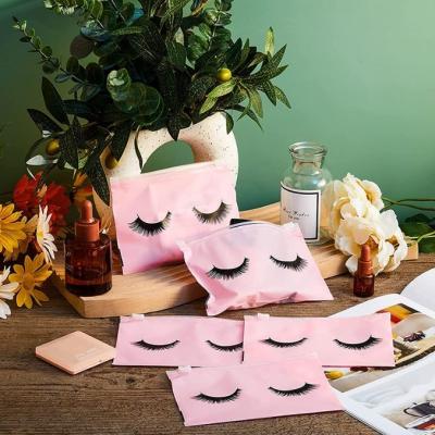 China EVA white, pink, black zipper bags, eyelash clothes, cosmetics, recyclable patches, storage bags, diaper packaging for sale