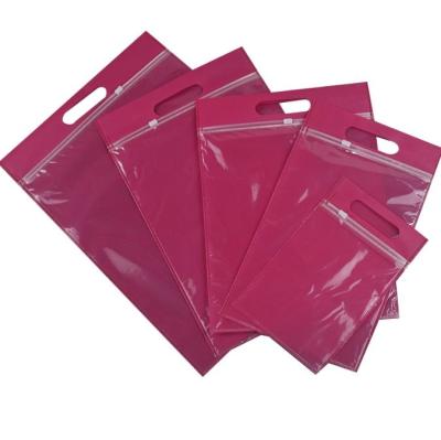 China For Customized Recyclable CPP Transparent PE Plastic Moisture Proof Zipper Handheld Self Sealing Socks Shirt Underwear for sale