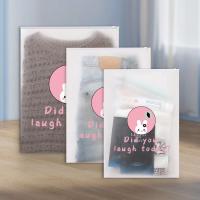 China Thickened PE Cartoon Kindergarten Clothing Ziplock Bags with Gravure Printing for Socks and Shoes Storage for sale