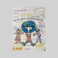 China Custom Logo PE Flat Four Finger Handbags High Pressure Plastic Clothing Advertising Perforated Bags Handheld Printed Bags for sale