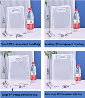 China Wholesale Transparent PP Matte Handbags for Gifts, Clothing, and Plastic Shopping Bags with Customizable Logos. for sale